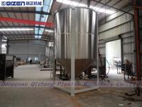 China Vertical Ribbon Blender Plastic Mixer Machine With Recycled Plastic Granulation Storage Silo for sale