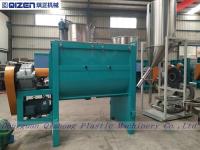 China Recycled PET Plastic Granule Mixer 1200L Stainless Steel Horizontal Color Mixer Machine 11KW for sale