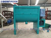 China Recycled PET Plastic Granule Mixer 1200L Stainless Steel Horizontal Color Mixer Machine 11KW for sale