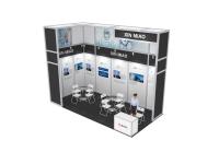 China Ustomize 20X20FT Modular Aluminum Exhibition Booth Trade Show Booth For Exhibition Show Event for sale
