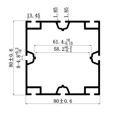 China Easy To Install Xinmiao New 8-Groove SEG Tension Fabric Aluminum Square Pillar Compatible Octanorm Maxima System Reusable Modular Trade Fair Booth Frame Profile for sale