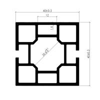 China Custom Design Aluminum Frame Profiles Offering Customizationoptions and Surface Treatment Ideal for Machinery and Equipment Assembly for sale