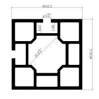 China Custom Design Aluminum Frame Profiles Offering Customizationoptions and Surface Treatment Ideal for Machinery and Equipment Assembly for sale