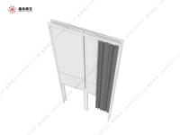 China Custom Size Foldable Portable Changing Room Modular Aluminum Profile Fitting Room Movable Dressing Booth For Retail Shop Outdoor Event for sale