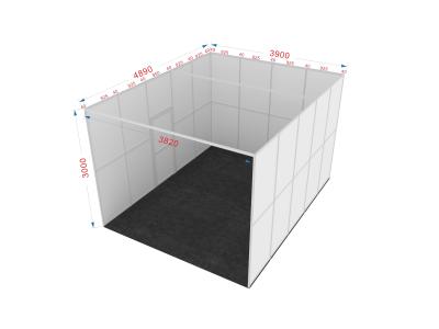 China Exhibition Booth Modular Aluminum Construction Easy To Set Up Reusable And Waterproof Suitable For Medical Quarantine for sale
