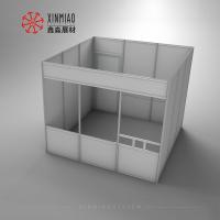 China 3X3M Custom Exhibition Booth With Door For Indoor Use,Modular Aluminum Frame Quick Assemble Room for sale