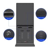China 43 Inch Interactive Digital Signage Display Floor Standing Wifi 4g Android 5x 6x for sale