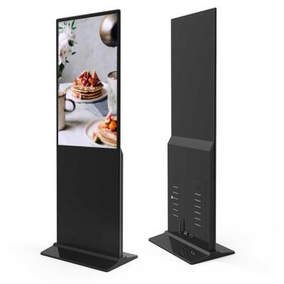 China Commercial 55 Inch Floor Standing LCD Advertising Display 500cd/m2 Brightness for Supermarket for sale