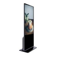 China Commercial 55 Inch Floor Standing LCD Advertising Display 500cd/m2 Brightness for Supermarket for sale