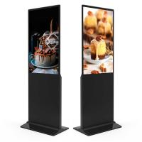 China Commercial 55 Inch Floor Standing LCD Advertising Display 500cd/m2 Brightness for Supermarket for sale