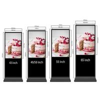 China 55 Inch Indoor Digital Signage with IR 1080p Touch Screen 400cd/m2 Brightness for sale