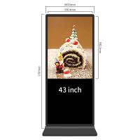China 49 Inch Touch Screen Digital Signage Kiosk 1920x1080 Android Display for sale