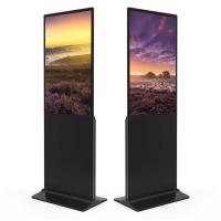 China Bank Lobby Floor Standing Touch Screen Kiosk 65 Inch With Capacitive Touch for sale