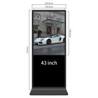 China 43 Inch Interactive Digital Display With Capacitive Touch Screen I3 I5 I7 For Train Station for sale
