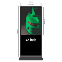 China 43 Inch Floor Standing Digital Signage with Capacitive Touch Screen WiFi Network i3 Processor for sale
