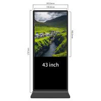 China Free Standing Digital Signage 55 Inch With Capacitive Touch Hd I5 Office Support for sale