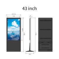 China Floor Standing Digital Display 65 Inch With Capacitive Touch I3 For Hotel for sale