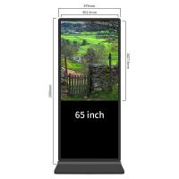 China Floor Standing Digital Display 65 Inch With Capacitive Touch I3 For Hotel for sale
