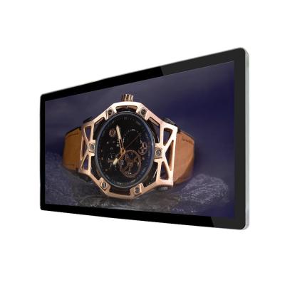 China 65 Inch Wall Mount Digital Signage Player Non Touch Screen 1920x1080 for Bank Entrance for sale
