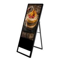 China 32 Inch Android Indoor Digital Signage Display 1920x1080 450cd/m2 Portable Floor Stand for sale