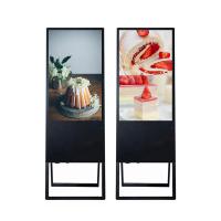 China 32 Inch Android Indoor Digital Signage Display 1920x1080 450cd/m2 Portable Floor Stand for sale