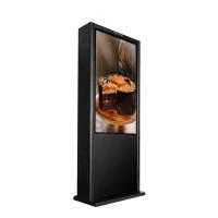 China 55 Inch Floor Standing Outdoor Digital Signage Kiosk 2500cd/m2 IP65 Waterproof for sale