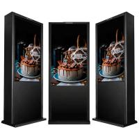 China 55 Inch Floor Standing Outdoor Digital Signage Kiosk 2500cd/m2 IP65 Waterproof for sale