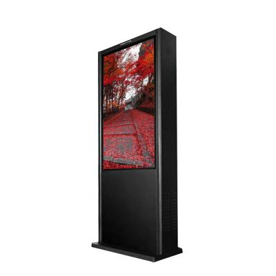 China 43 Inch Digital Led Advertising Board Floor Standing Nano Touch Outside for sale