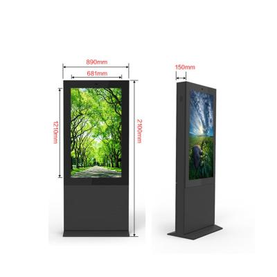 China Stand Alone 49 Inch Led Digital Signage / Digital Led Standee Android Wifi Type for sale