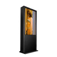 China 86 Inch Outdoor Digital Signage Nano Touch Floor Standing Display 2000nits IP65 for sale