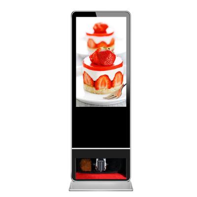 China 49 Inch Shoes Polisher with Digital Signage Advertising Display Screen for Supermarket for sale