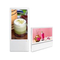 China Wall Mounted Dual Screen LCD Advertising Display 18.5 Inch and 10.1 Inch with USB for Metro Station for sale