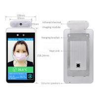 China 8 Inch Face Recognition Infrared Thermometer with Android System 0.3°C Accuracy for sale