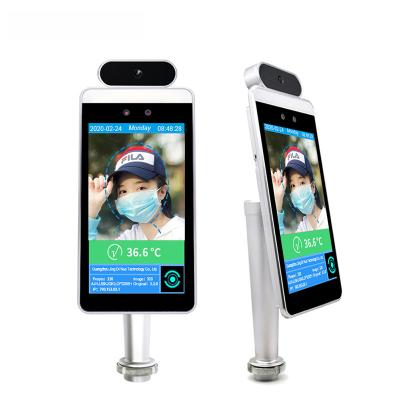China Waterproof  Infrared Thermometer Face Recognition Kiosk 1 Door Open Signal Output for sale