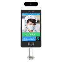 China Android 8 Inch Infrared Face Recognition Thermometer with AI Detection 20000 Face Database for sale