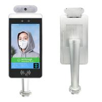 China Android 8 Inch Infrared Face Recognition Thermometer with AI Detection 20000 Face Database for sale