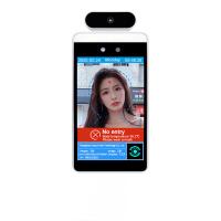 China Android 8 Inch Infrared Face Recognition Thermometer with AI Detection 20000 Face Database for sale
