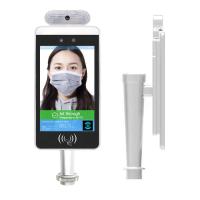 China Android 8 Inch Face Recognition Terminal with Infrared Thermometer and Mask Detection for sale