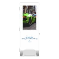 China 21.5 Inch Floor Standing Digital Signage Kiosk with Hand Sanitizer Dispenser 1000ml for sale