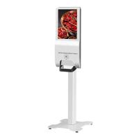 China 21.5 Inch Floor Standing Digital Signage Hand Sanitizing Kiosk 8GB Nand Flash Android for sale