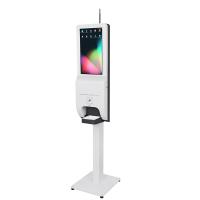China 21.5 Inch Android Floor Standing Hand Sanitizer Dispenser Digital Signage Display 1920x1080 for sale