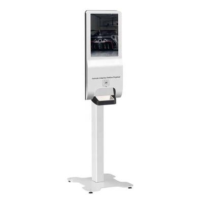 China Floor Standing Hand Sanitizer Dispenser with 21.5 Inch Digital Signage Screen 1920x1080 for sale