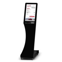 China 21.5 Inch Automatic Dispenser Hand Sanitizer Advertising Display Screen Kiosk for sale