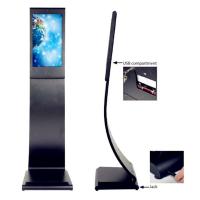 China 21.5 Inch Automatic Dispenser Hand Sanitizer Advertising Display Screen Kiosk for sale