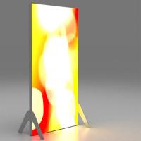China RK3288 Floor Standing Digital Signage Kiosk 32 43 55 Inch Slim Fabric Lightbox Advertising Display for sale
