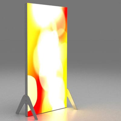 China RK3288 Floor Standing Digital Signage Kiosk 32 43 55 Inch Slim Fabric Lightbox Advertising Display for sale