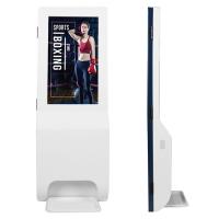 China Wall Mount LCD Digital Signage Measuring Temperature With Hand Sanitizer Dispenser for sale