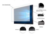 China LCD Infrared Touch Screen In 8ms Advertising Display Player Digital Signage for sale