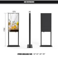 China Floor Standing Digital Signage Elevator Lcd Display Touch Screen For Advertising for sale