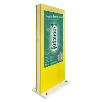 China 55 Inch Outdoor Floor Standing Digital Signage Kiosk 2000cd/m2 High Brightness Advertising Display for sale